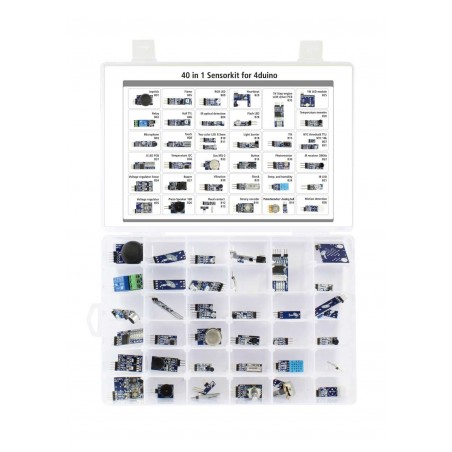 Kit de Sensores 40 em 1 com caixa