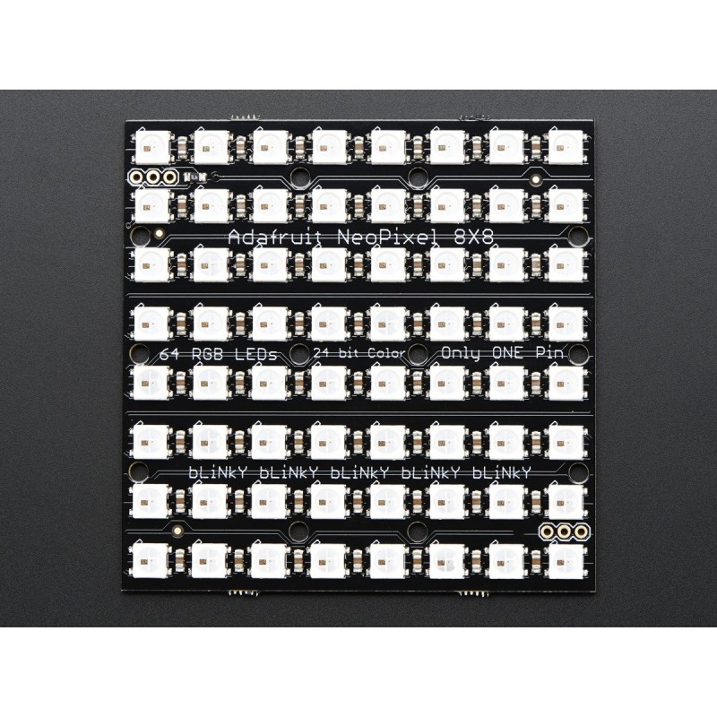 Adafruit NeoPixel NeoMatrix 8x8 - 64 RGB LED Pixel Matrix