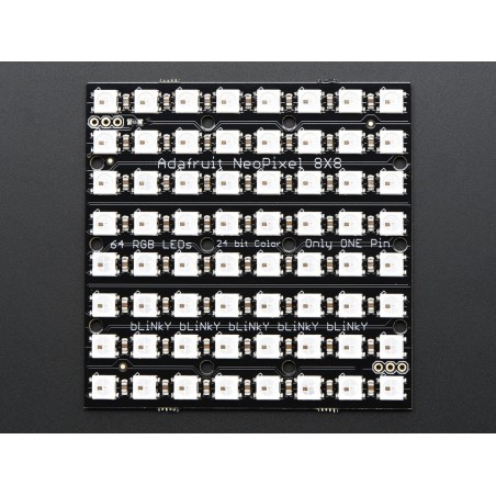 Adafruit NeoPixel NeoMatrix 8x8 - 64 RGB LED Pixel Matrix