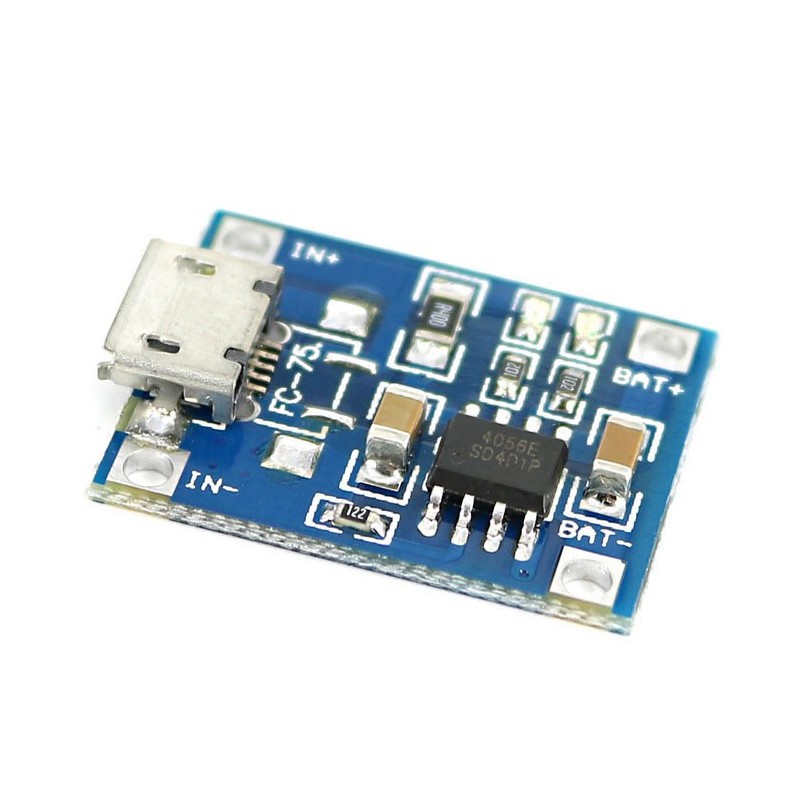Micro USB Charger 5V 1A for Batteries Lithium w/ protection