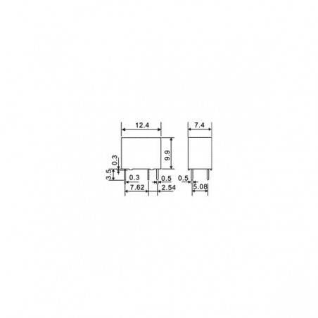 Electromagnetic Relay SPDT 24V DC