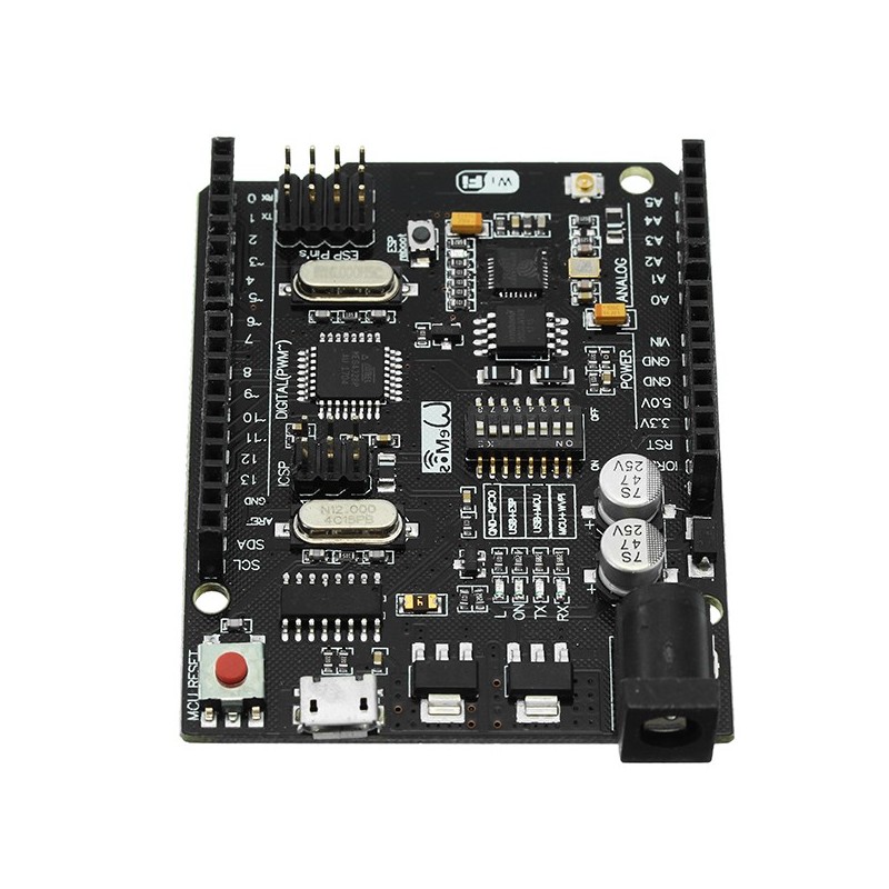 UNO+WIFI R3 ATMEGA328P+ESP8266 (32MB MEMORY), USB-TTL CH340G w/ cable and antenna