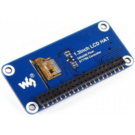 240x240, 1.3inch IPS LCD display HAT for Raspberry Pi - WS