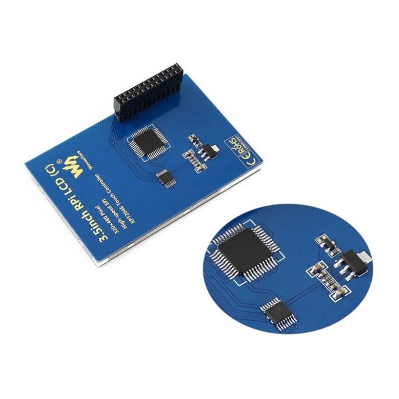 3.5inch RPi LCD (C), 480x320, 125MHz High-Speed SPI