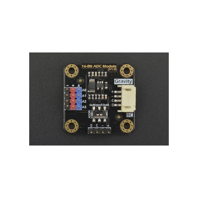 Gravity: I2C ADS1115 16-Bit ADC Module (Arduino & Raspberry Pi Compatible)
