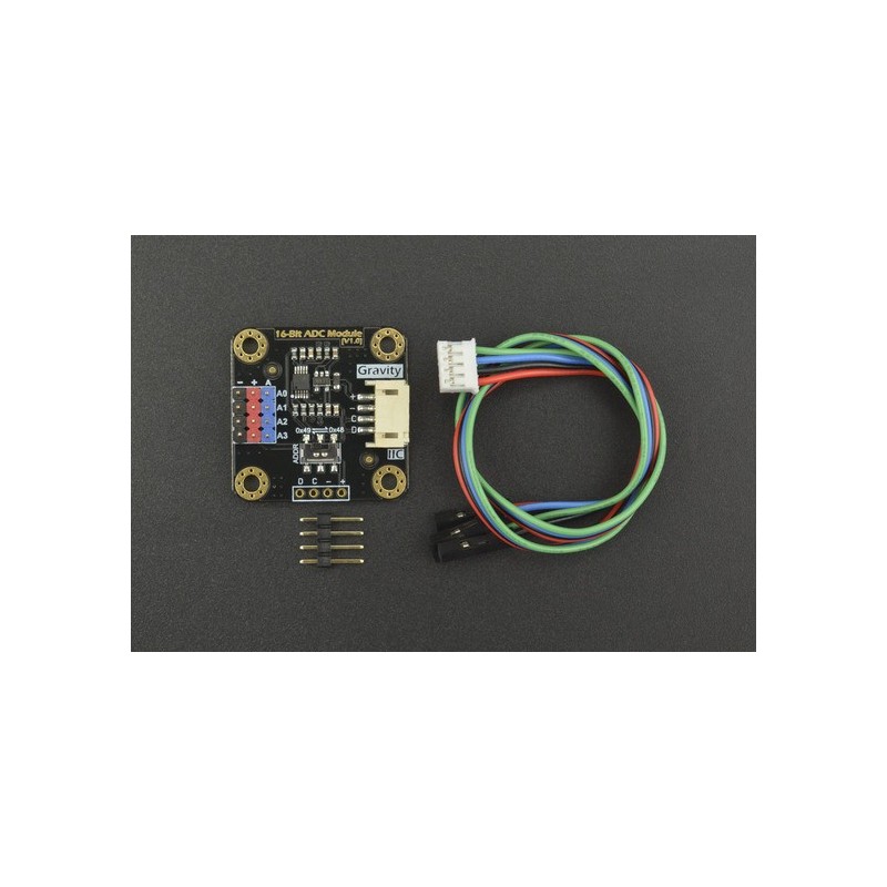 Gravity Módulo Adc 16 Bit Por I2c Ads1115 Compatível C Arduino And Raspberry Pi