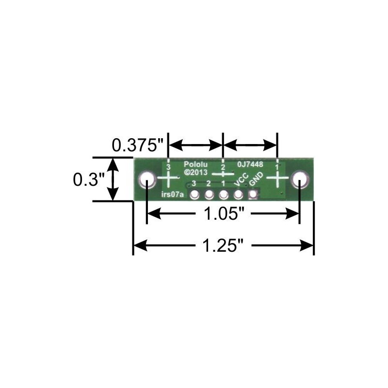 QTR-3RC Reflectance Sensor Array