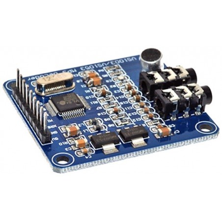 VS1003B Módulo MP3 Decoder/Encoder com Microfone - interface SPI