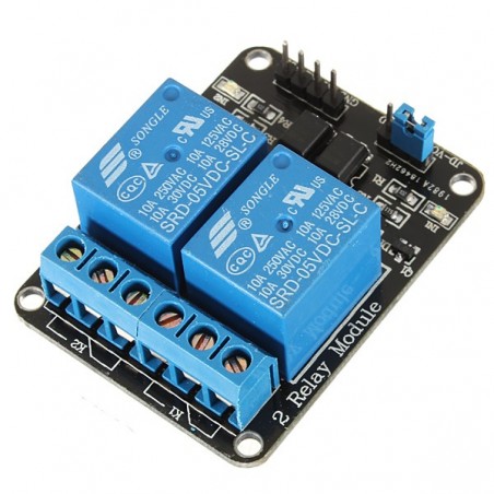 2 Relay Module 5V opto-isolated