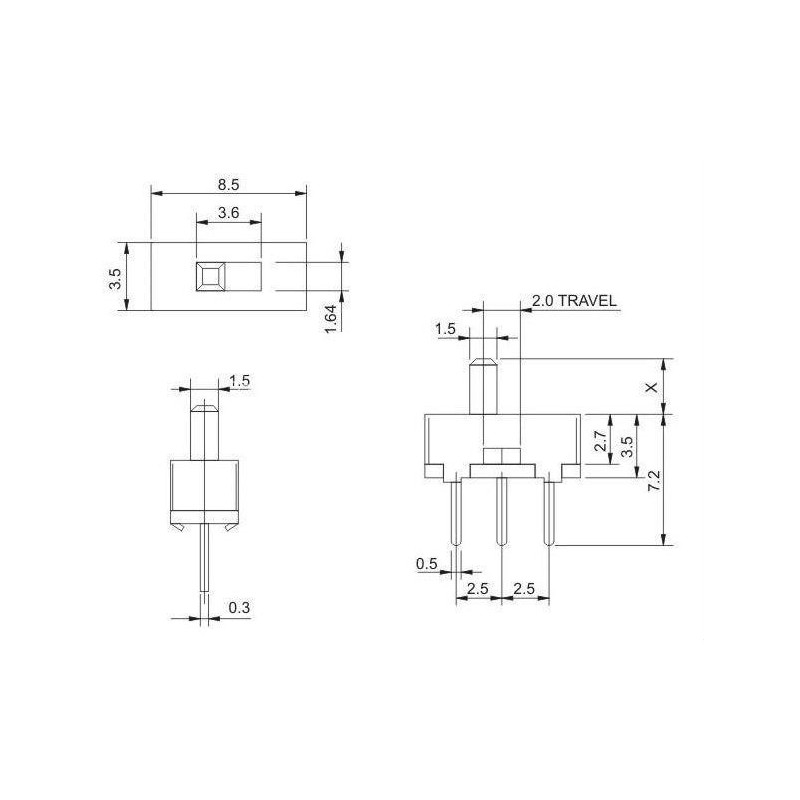 Mini Power Switch for Breaboard