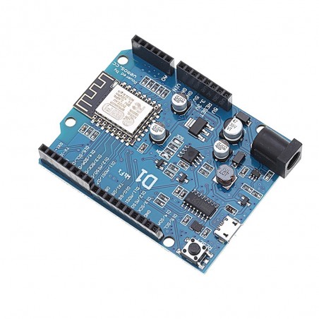 D1 Wifi ESP8266 (ESP12F-4MB Flash) Formato Arduino Uno R3 (Lógica 3.3V)