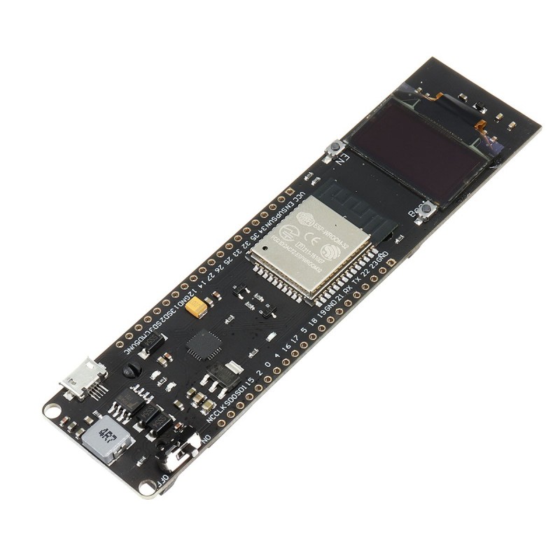 Wemos® TTGO ESP32 18650 Battery Holder + 0.96Inch OLED