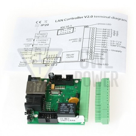 LAN controller with relay V2.0