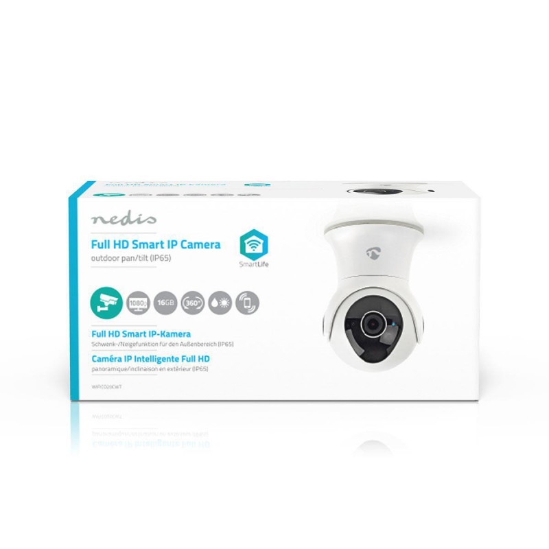 WiFi Smart IP65 Camera | Pan/Tilt | Full HD 1080p | Outdoor | Waterproof