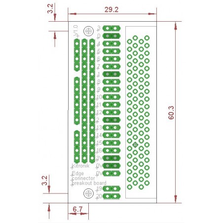 Kitronik Edge Connector Breakout Board for the BBC micro:bit (KIT)