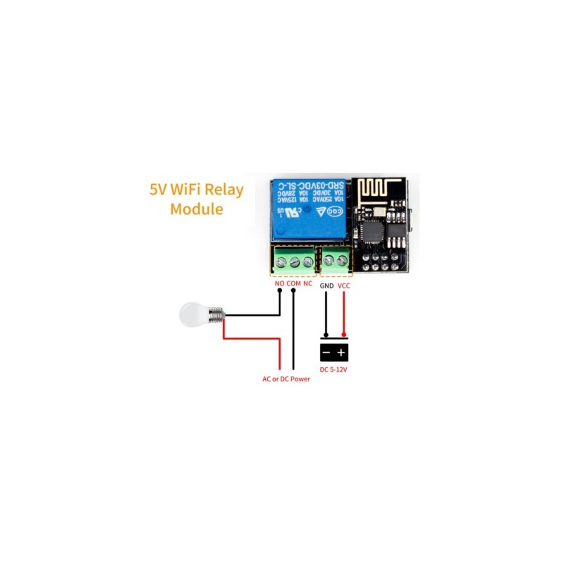 Shield Relé com ESP8266 ESP-01 (ESP-01 incluído)