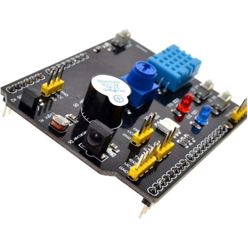 Shield Multifunções DHT11 LM35 LDR Buzzer para Arduino UNO / Wemos D1 ESP32