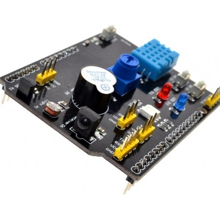 Shield Multifunções DHT11 LM35 LDR Buzzer para Arduino UNO / Wemos D1 ESP32