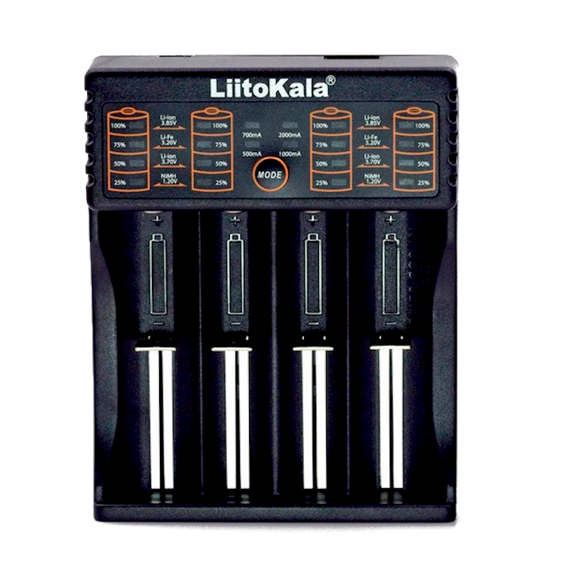 Smart Multifunctional Charger 18650 - Ni-MH / LiFePO4 / Li-on