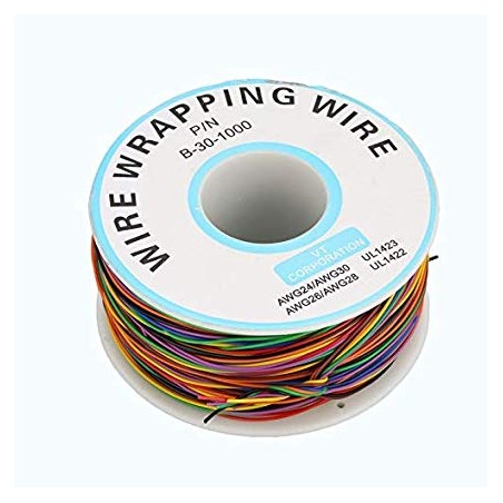 8 Colors Wire cable AWG30 Ø:0.25MM - 25m roll
