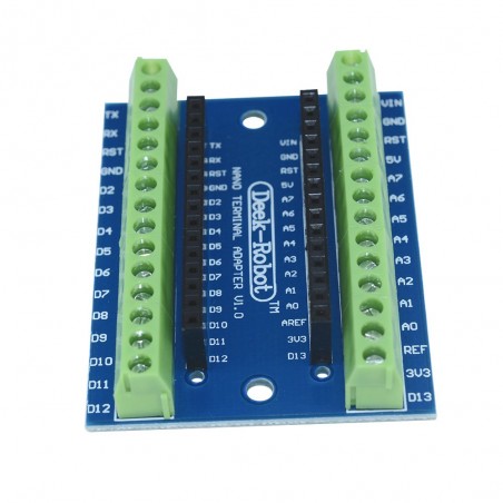 Shield c/ terminais parafuso p/ Arduino Nano