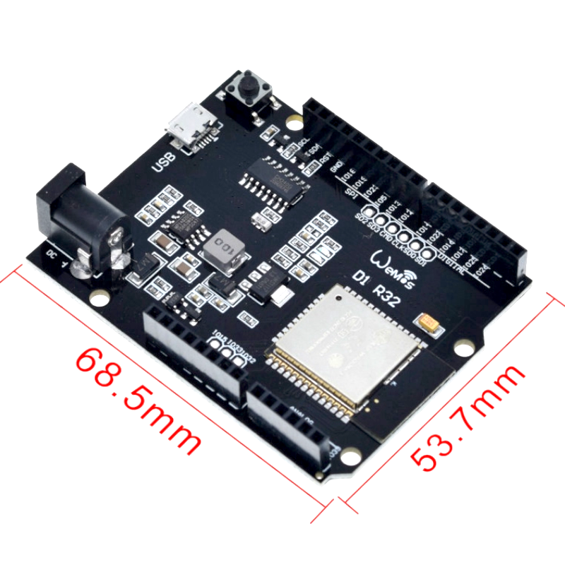 Wemos® D1 R32 w/ ESP32 UNO R3 pinout Wemos® D1 R32 w/ ESP32 UNO R3 pinout