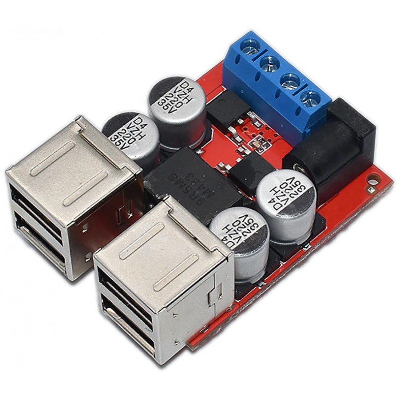 4 Port USB Step-Down 8V~35V 8A 40W