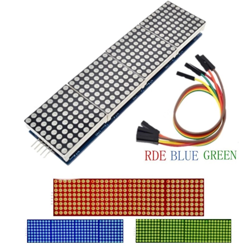 4x Matriz LED 8x8 com driver MAX7219