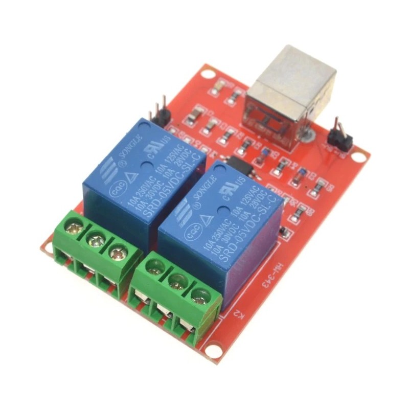 2 Channel USB Relay Module