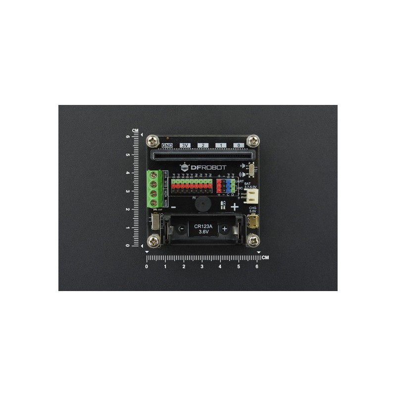 micro:bit IO-BOX Expansion Board with On-board Li-ion Battery Power socket