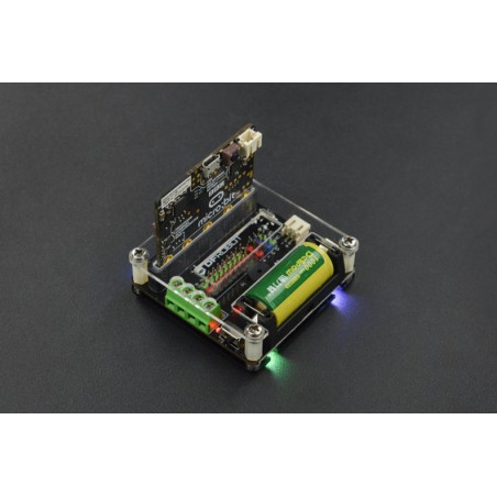 micro:bit IO-BOX Expansion Board with On-board Li-ion Battery Power socket