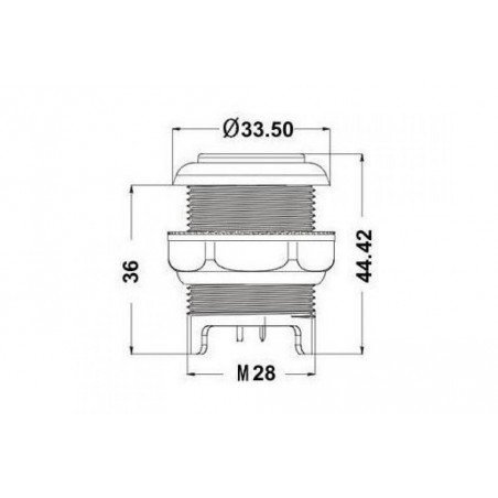 ARCADE Push Button 33mm 12V 1A