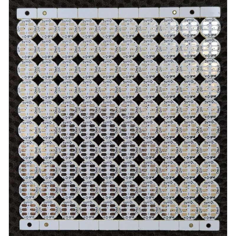 WS2812S 10x10 RGB LED Matrix - SMD5050
