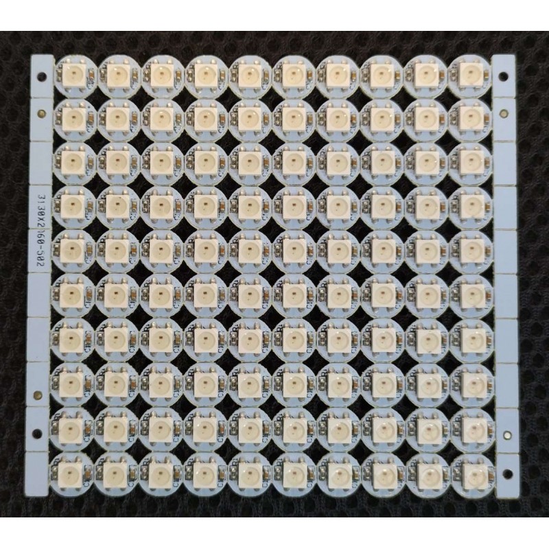 WS2812S 10x10 RGB LED Matrix - SMD5050