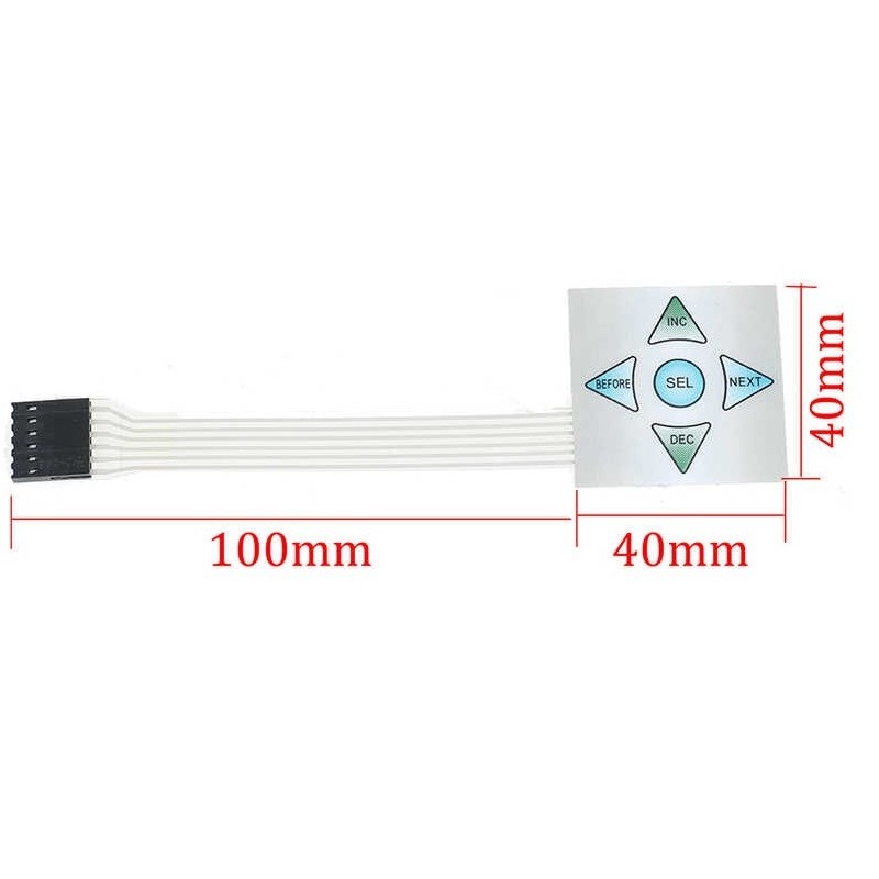 Membrane 1x5 Keypad