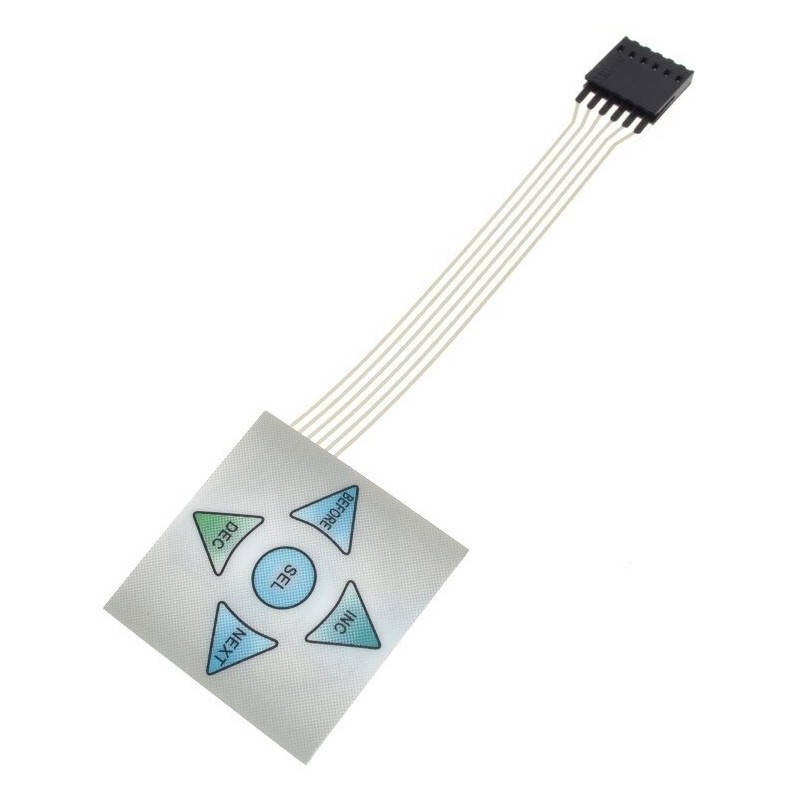 Membrane 1x5 Keypad