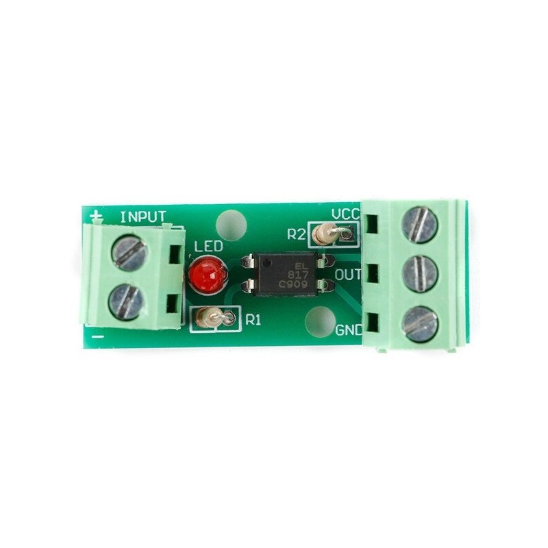 Optocoupler Isolation Board PC817 5Vdc IN to 24V OUT