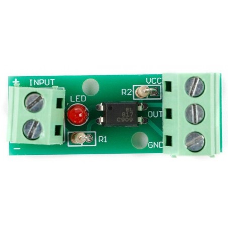 Optocoupler Isolation Board PC817 5Vdc IN to 24V OUT