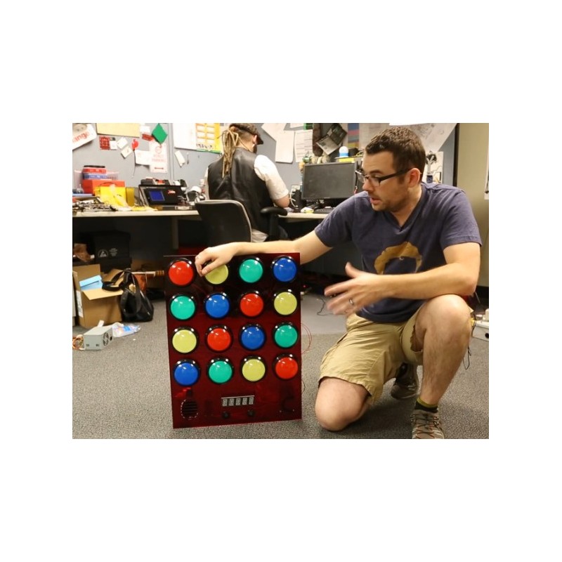 Big Dome Push Button - Yellow