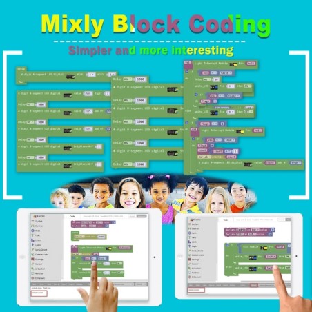 RJ11 EASY plug Starter Kit p/ Arduino STEM EDU - Keyestudio KS0397