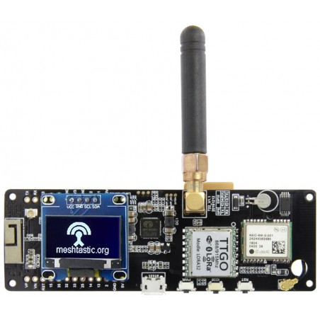 T-Beam Meshtastic ESP32, LoRa SX1276 868mhz, GPS NEO-6M, 18650 Battery ...
