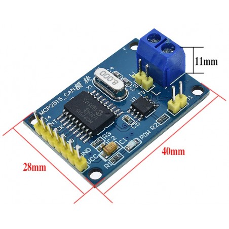 MCP2515 CAN Bus TJA1050 Receiver SPI Protocol Module