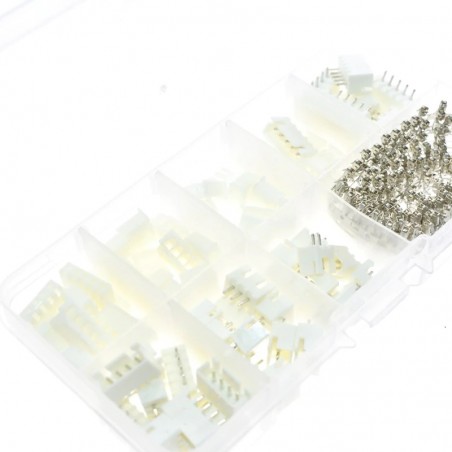 JST connector Kit 2P 3P 4P 5 Pin 2.54mm Pitch - 230pcs