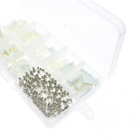 Kit de Conetores JST 2P 3P 4P 5 Pin 2.54mm Pitch - 230pcs