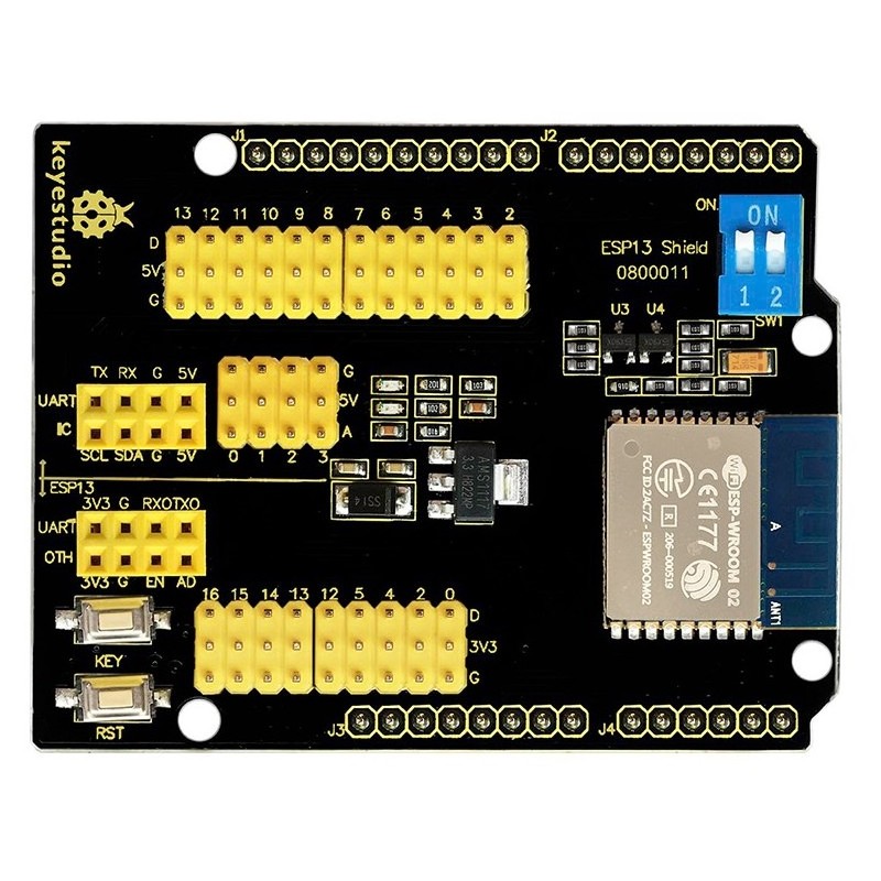 ESP8266 Web Sever Serial Wifi Expansion Shield - ESP-13 for Arduino UNO - Keyestudio KS0366