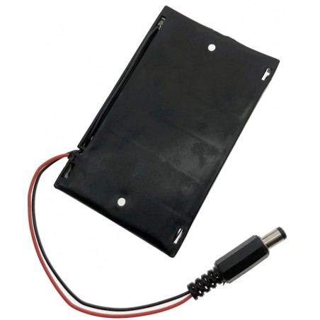 6 AA Battery Holder With DC 2.1 Power Jack For Arduino