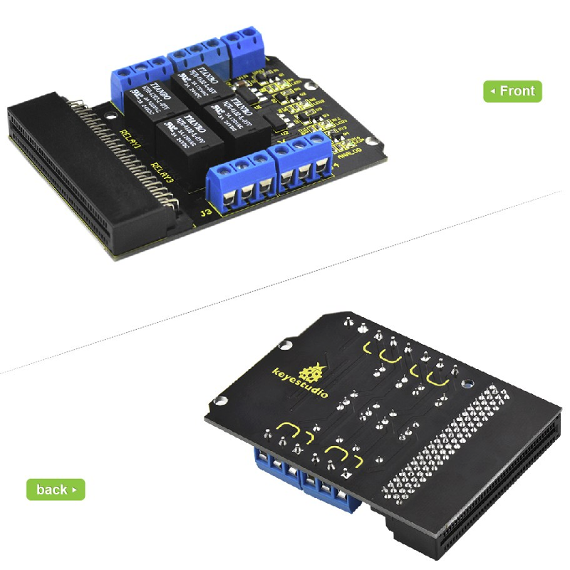 Relay Breakout Board for BBC micro:bit - Keyestudio KS0293