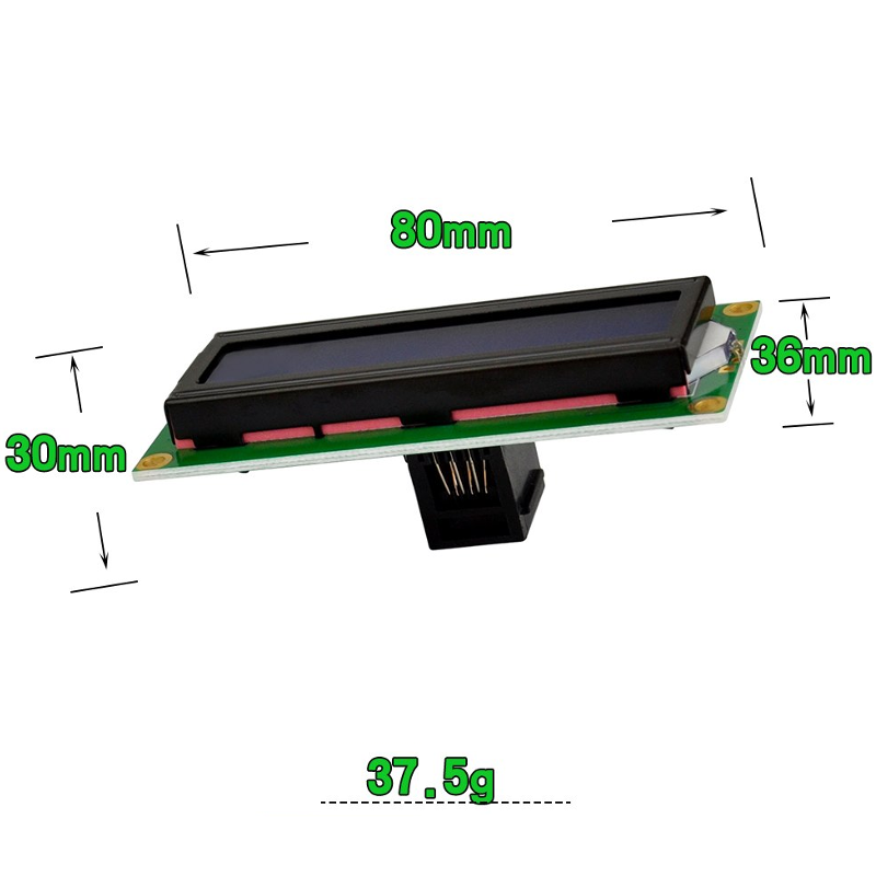 i2c 1602 LCD Module - RJ11 EASY plug - Keyestudio KS0381