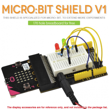BBC micro:bit Prototyping Expansion with mini Breadboard - Keyestudio ...