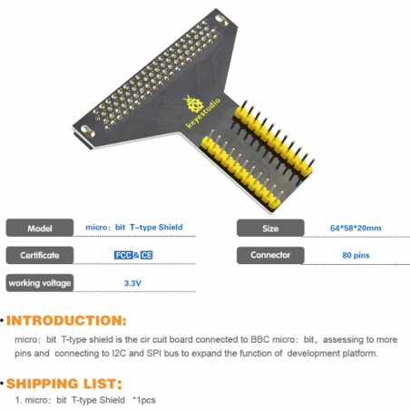 BBC micro:bit Breadboard Adapter - Keyestudio KS0291